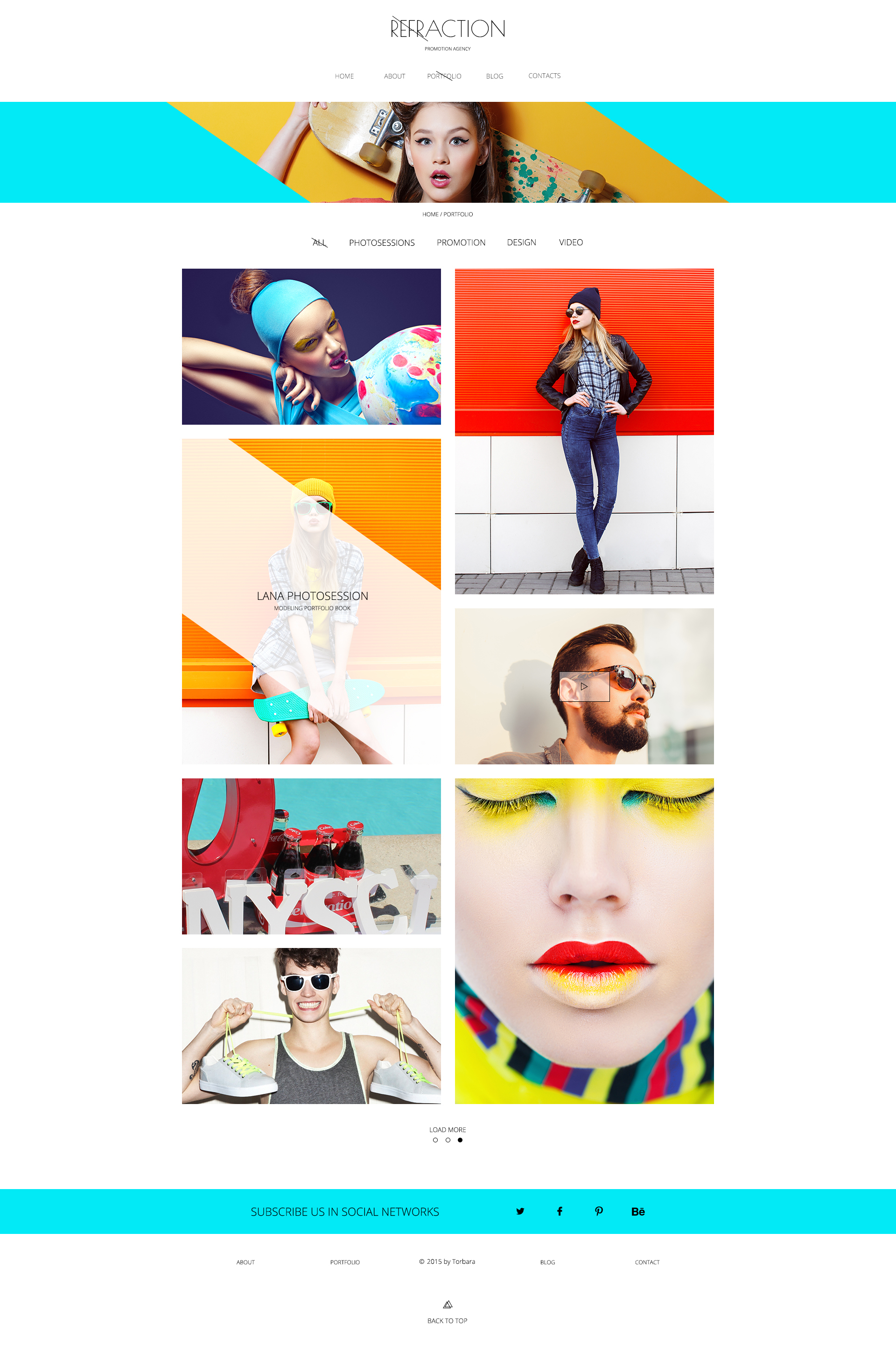 Refraction — Unique & Creative PSD Theme by torbara | ThemeForest